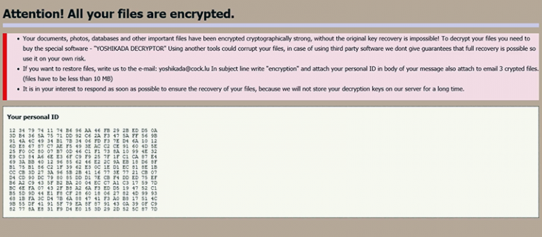 Yoshikada Decryptor: remove and decrypt ransomware virus - MySpyBot Yoshikada Decryptor: remove and decrypt ransomware virus - MySpyBot