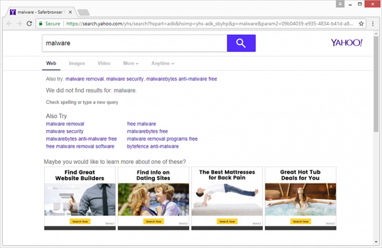 Yahoo Search virus removal: how to block search.yahoo.com redirect - MySpyBot