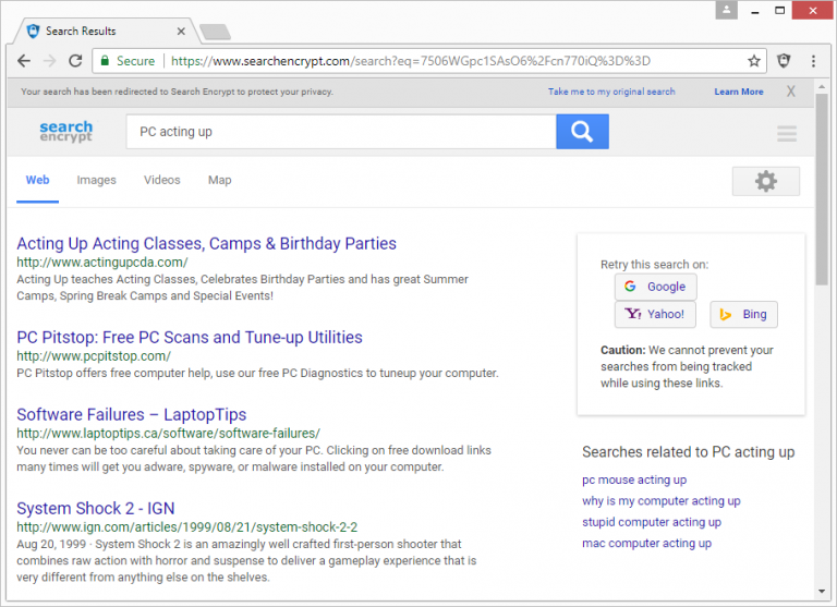 Search Encrypt virus removal for Chrome, Firefox, Safari, IE - MySpyBot