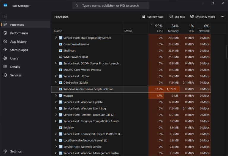Windows Audio Device Graph Isolation (audiodg.exe) High CPU and Memory ...